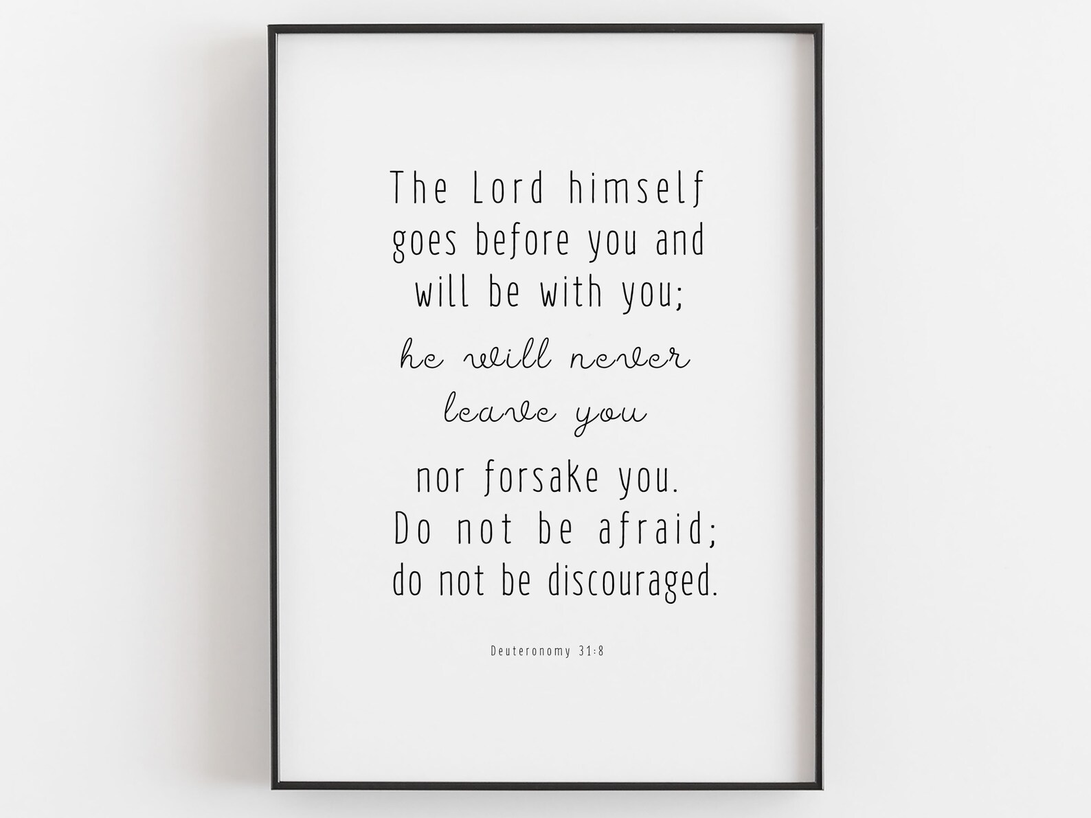 The Lord Himself Goes Before You Sign, Bible Verse Wall Art ...