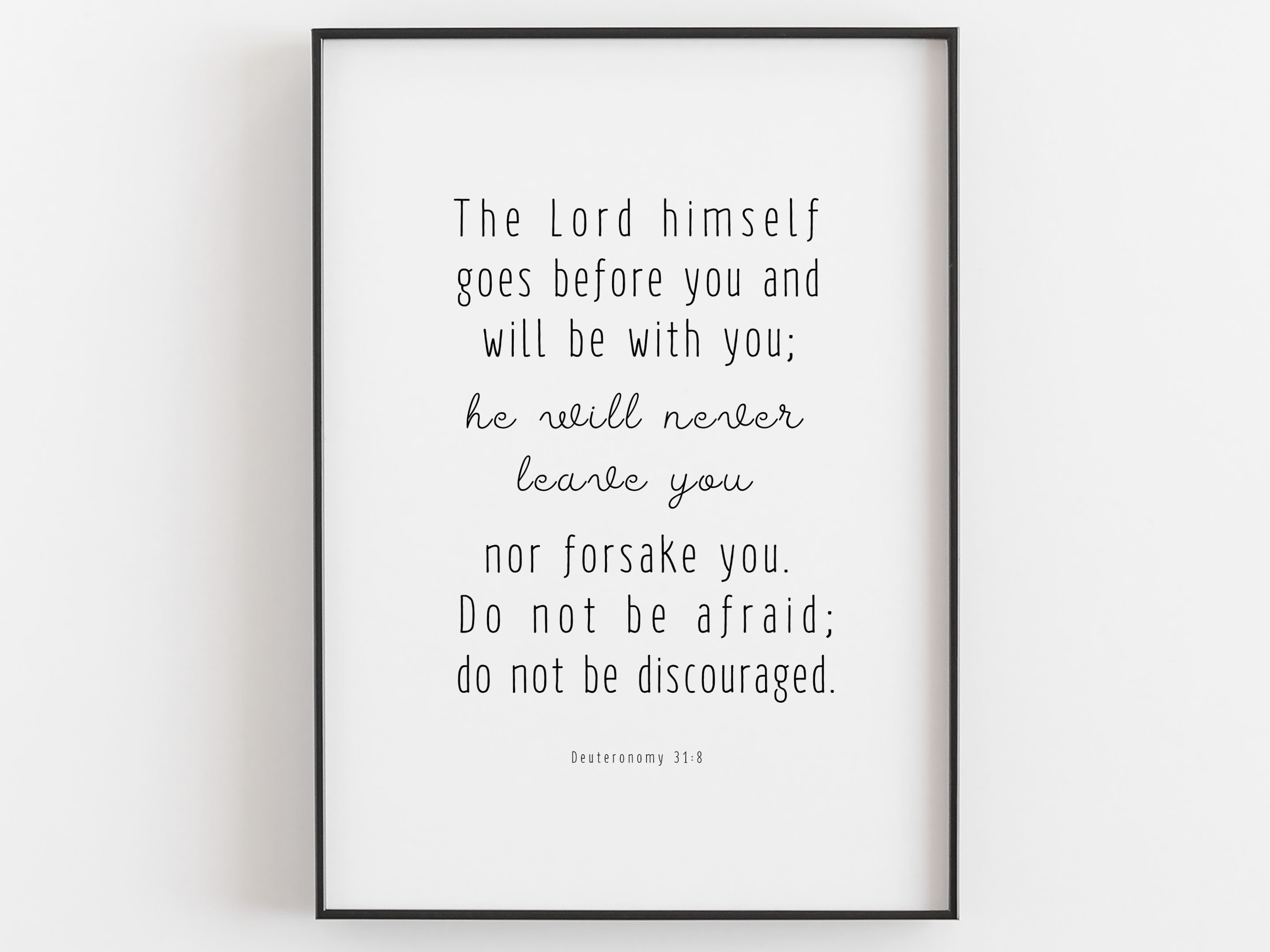 The Lord Himself Goes Before You Sign, Bible Verse Wall Art ...
