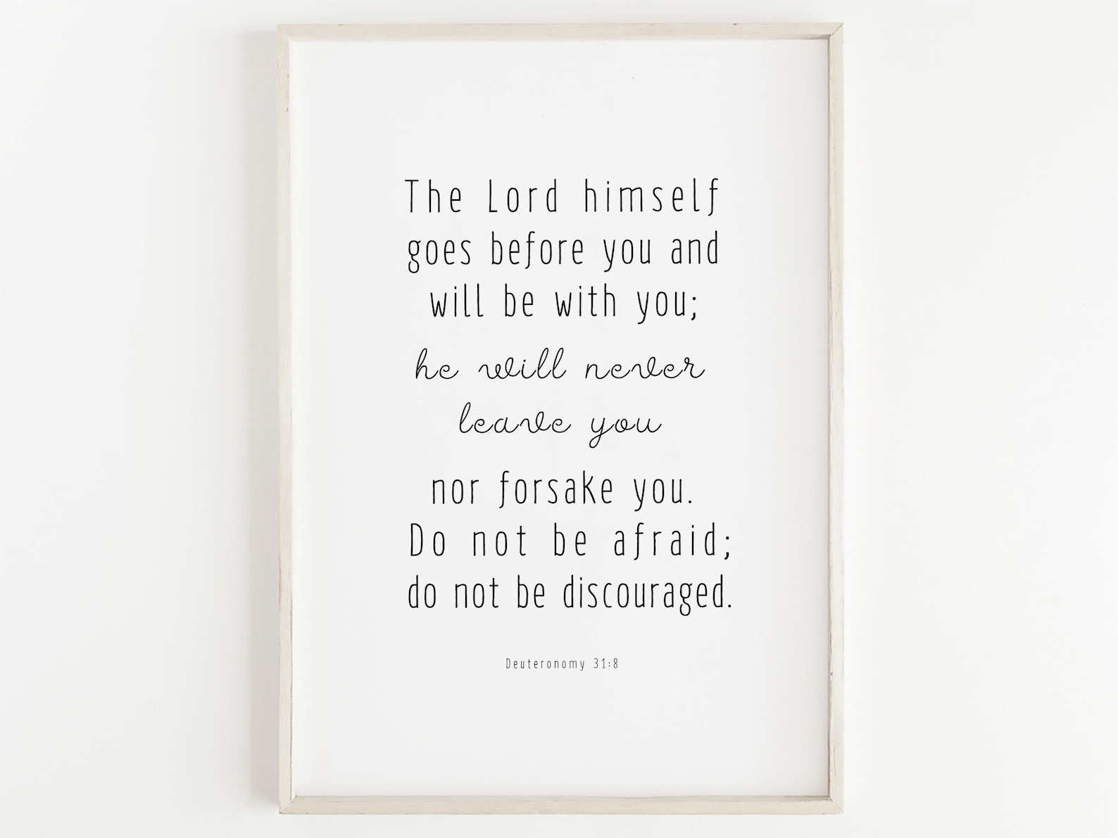 The Lord Himself Goes Before You Sign, Bible Verse Wall Art ...
