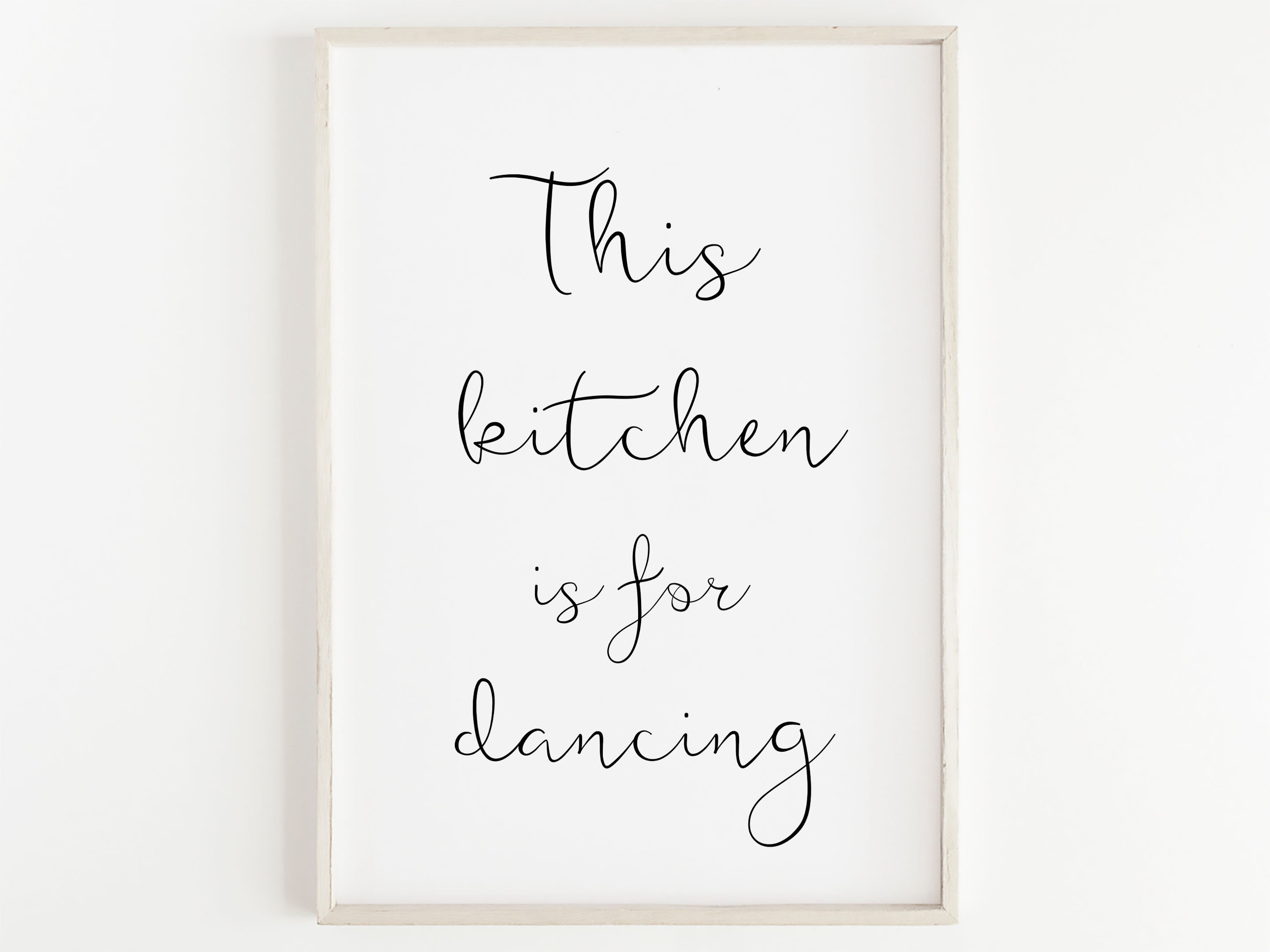 This Kitchen is for Dancing Art Print, Kitchen Wall Decor, Dining Room ...
