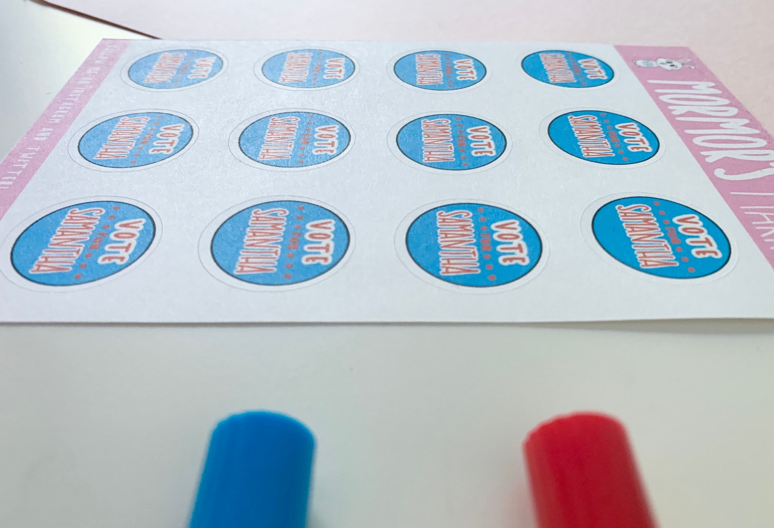 Custom Vote For Stickers School Election Stickers Custom | Etsy
