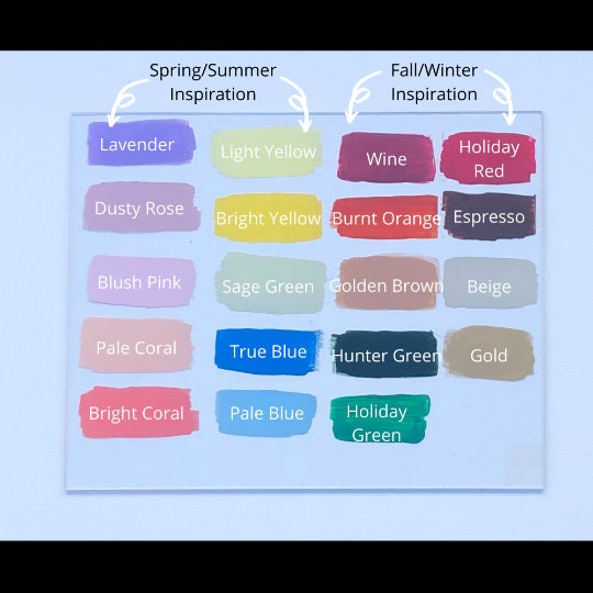 Custom Hand-painted Last Name Reverse Canvas Custom Family | Etsy