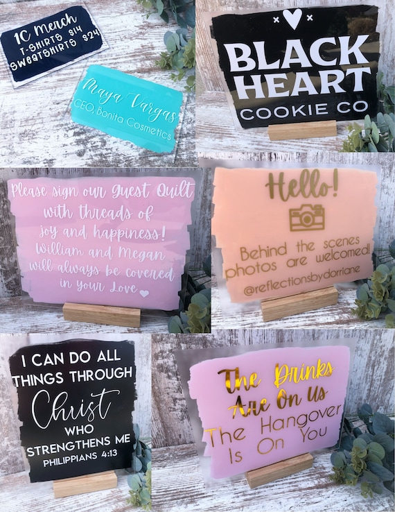 Custom Acrylic Signs Custom Logo and Company Signage | Etsy