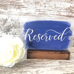 Acrylic reserved Signs for Weddings & Events, Custom Acrylic Signs ...