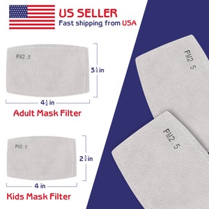 Face Mask With Filter and Nose Wire, Cloth Face Mask Washable, Fitted ...