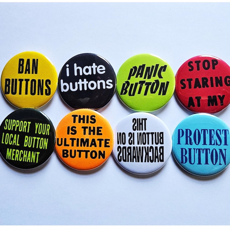 Funny Buttons - Etsy