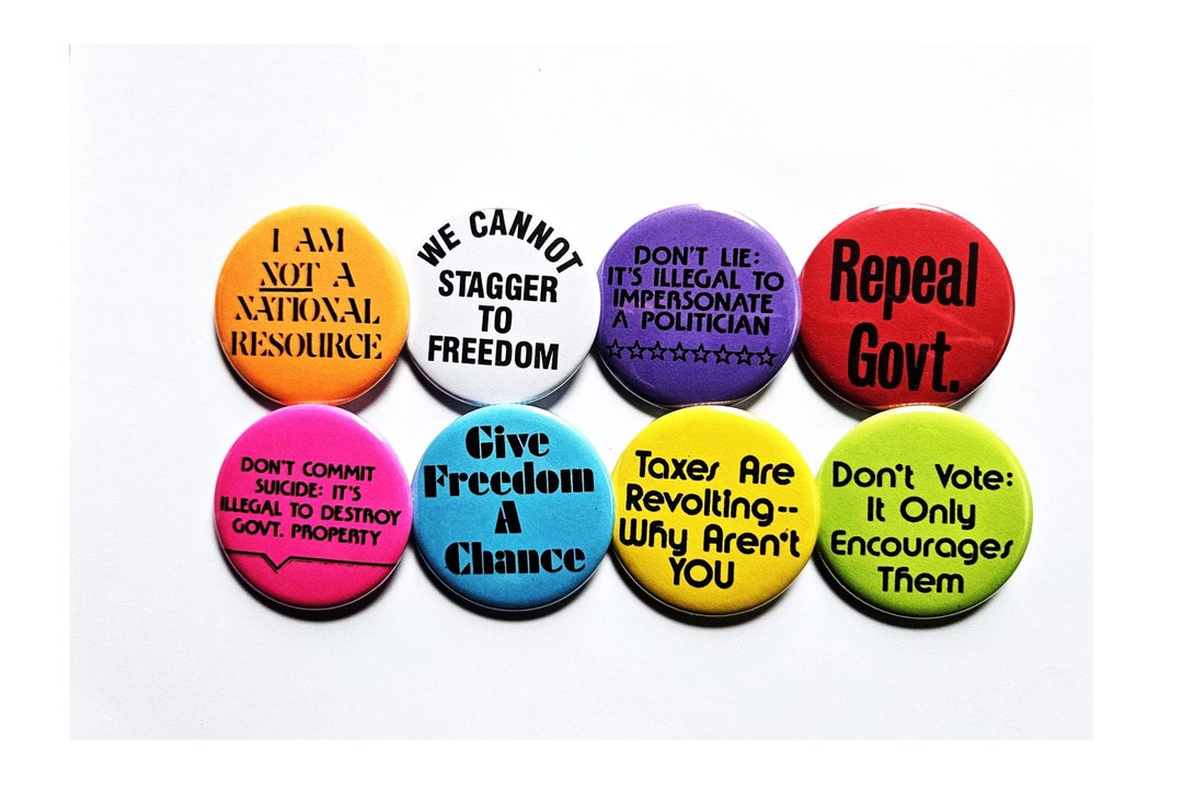 Vintage Reproduction Buttons Magnets & Bottle Openers. Political Set 15 ...