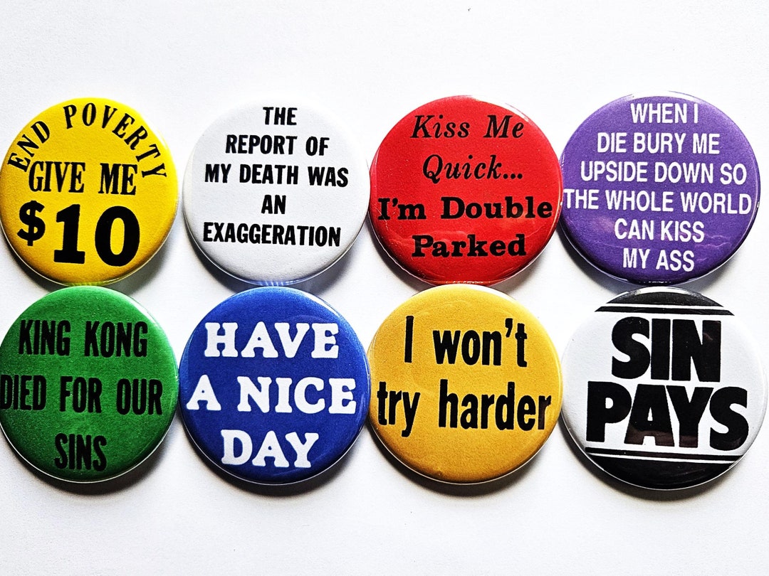 Vintage Reproduction Pinback Buttons And Bottle Openers Set 02 Etsy