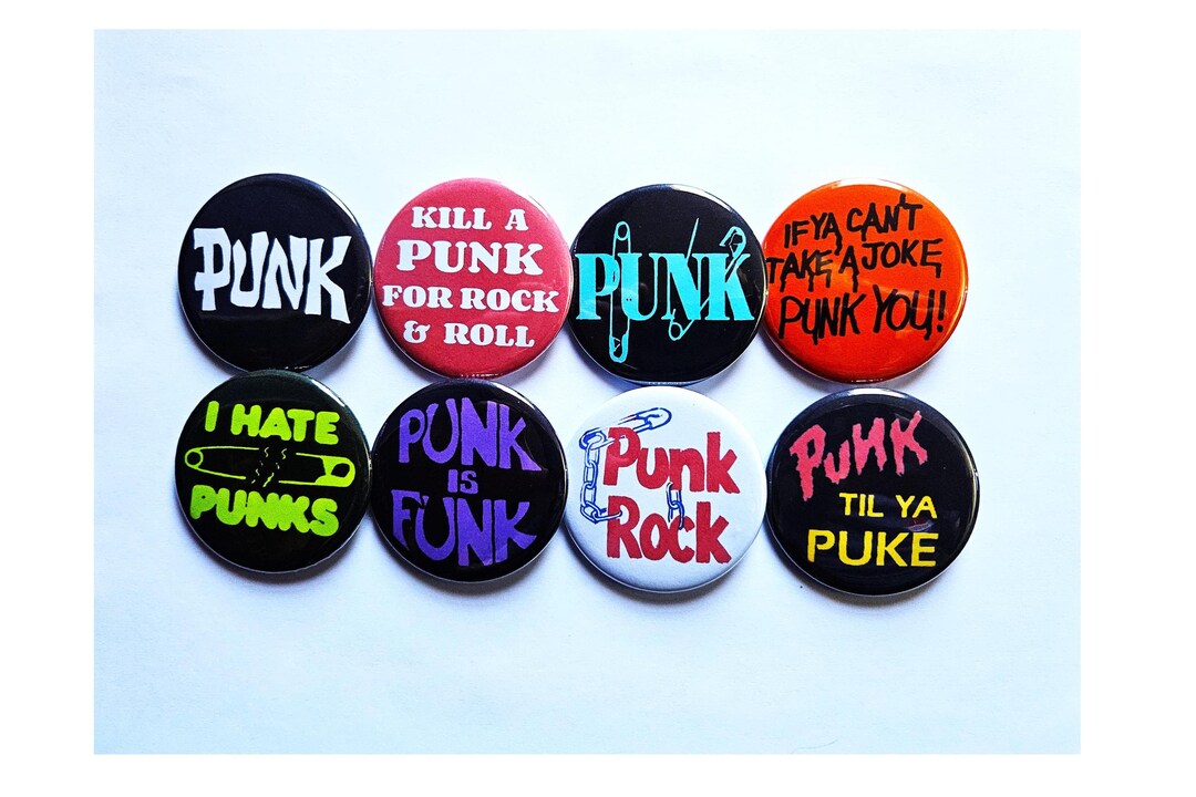 Punk Rock N Roll Buttons Magnets & Bottle Openers. Set 03 - Etsy