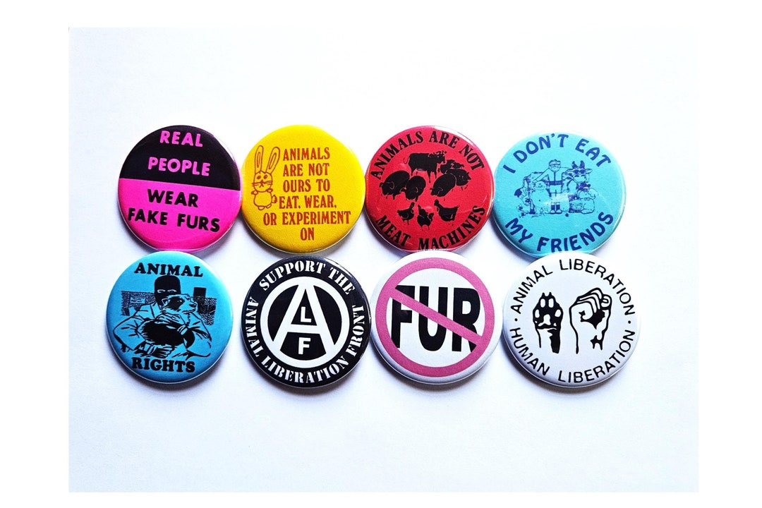 Vintage Reproduction Buttons Magnets & Bottle Openers. Animal Rights - Etsy