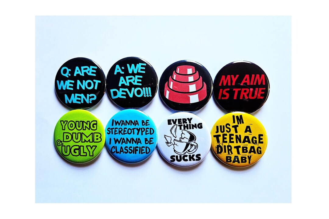 Classic Punk Rock Buttons Magnets & Bottle Openers. Set 05 - Etsy