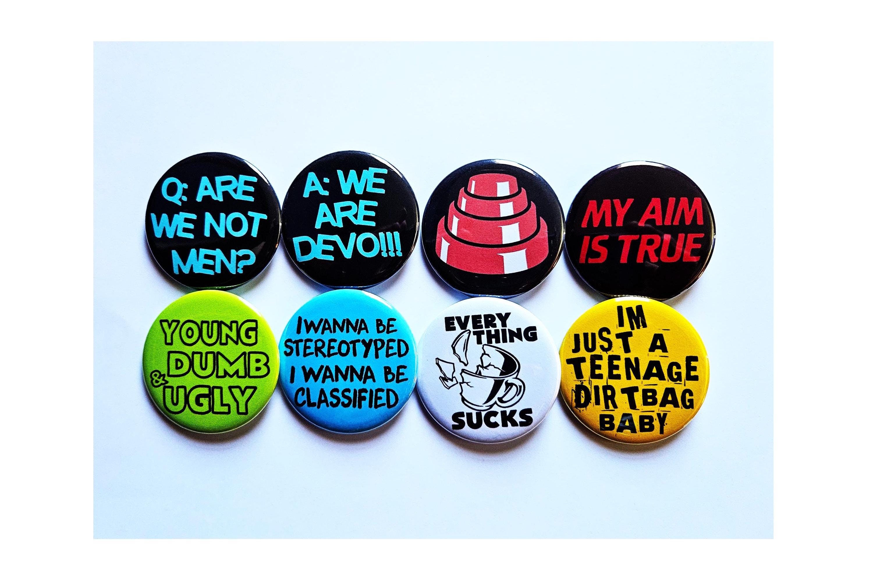 Collectible Animation Pins & Buttons New Wave Band Button Pin Set ...