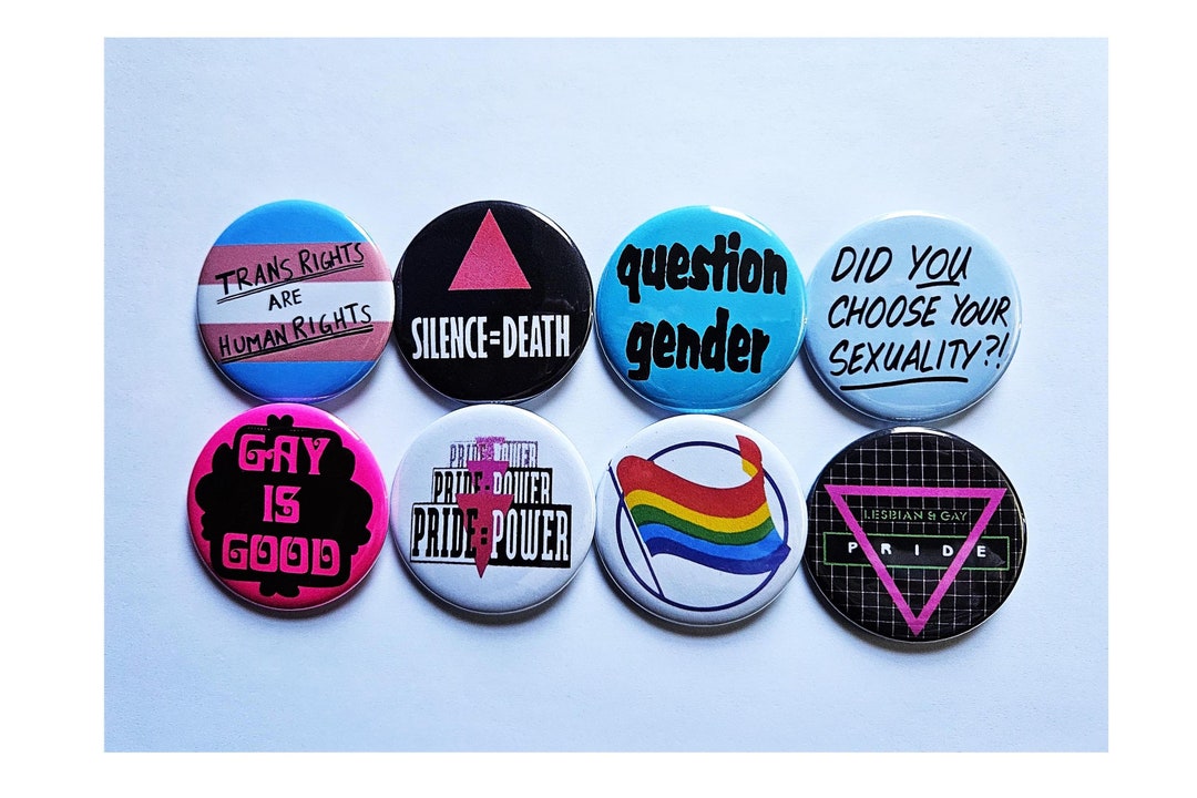 Vintage Reproduction Buttons Magnets & Bottle Openers. Pride Set 04 - Etsy