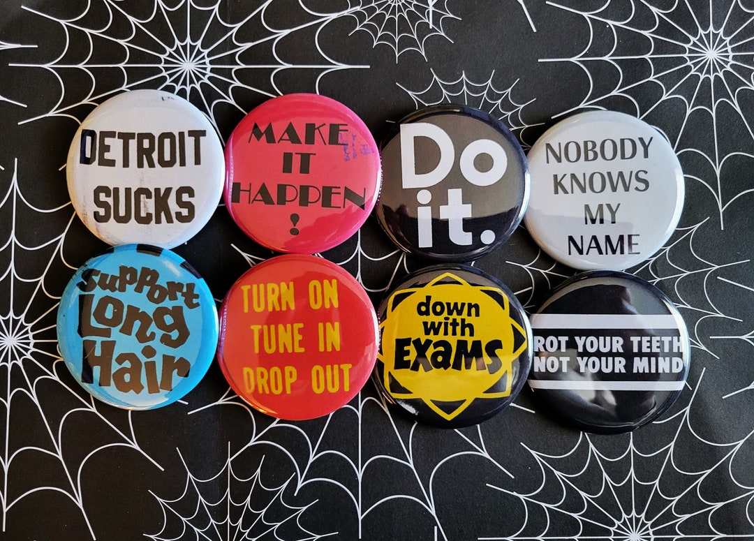 Vintage Reproduction Pinback Buttons And Bottle Openers Set 9 Etsy