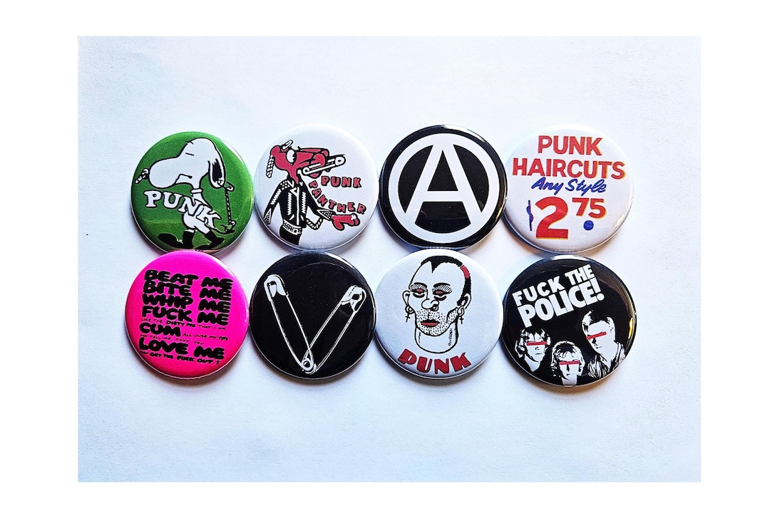 Punk Rock N Roll Buttons Magnets & Bottle Openers. Set 01 - Etsy