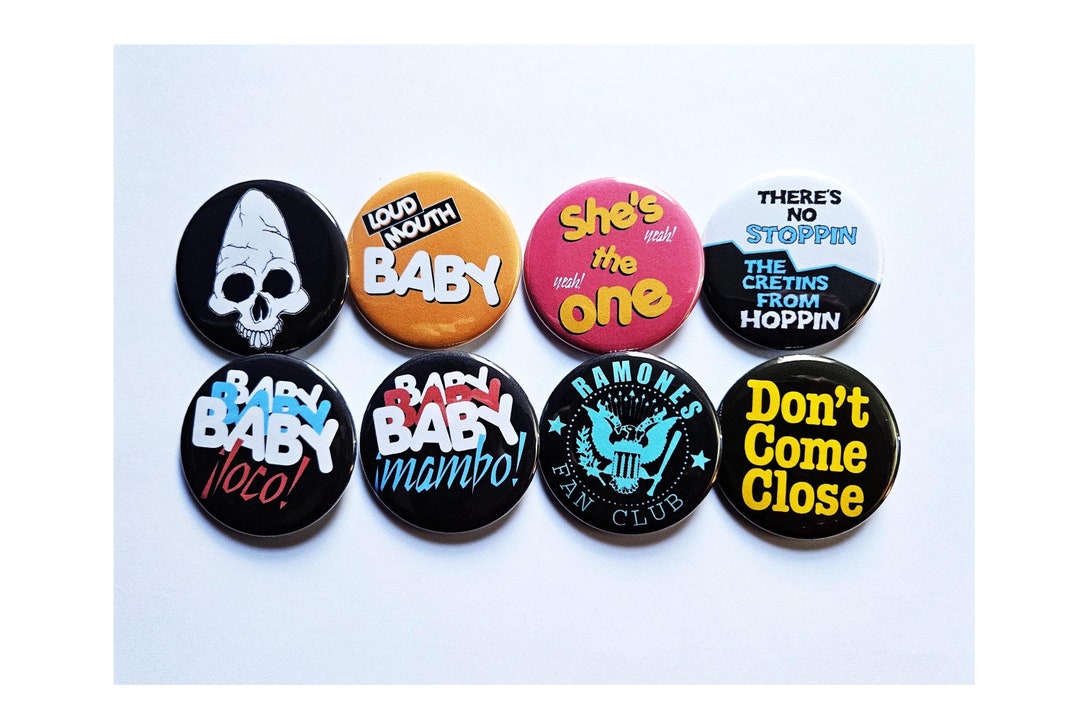 Classic Punk Rock Buttons Magnets & Bottle Openers. Set 01 - Etsy