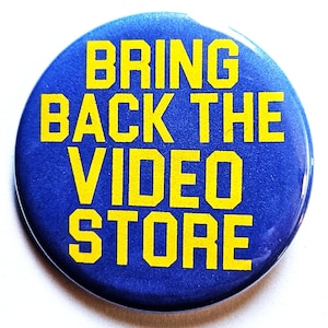 Video Rental Sticker Buttons Magnets & Bottle Openers. Set 01 - Etsy