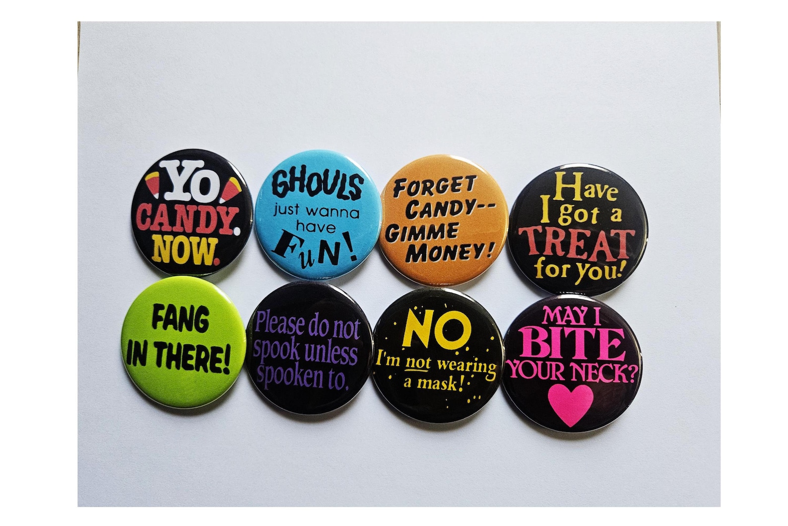 Vintage Reproduction Buttons Magnets & Bottle Openers. Halloween Set 02 ...