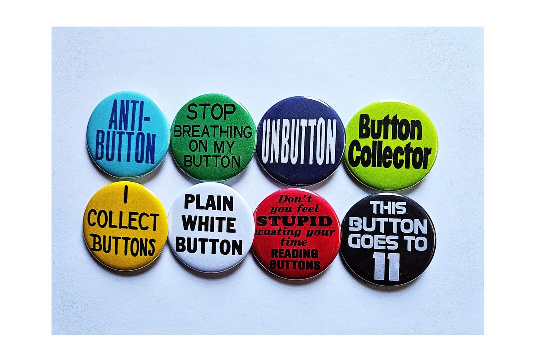Vintage Reproduction Buttons Magnets & Bottle Openers. Buttons Set 05 ...