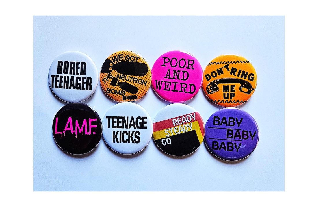 Classic Punk Rock Buttons Magnet & Bottle Openers. Set 07 - Etsy
