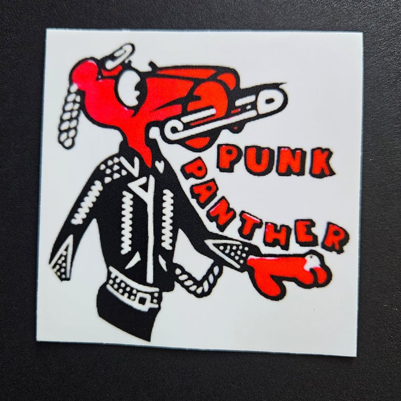 Vintage Reproduction Punk Rock Vinyl Stickers - Etsy