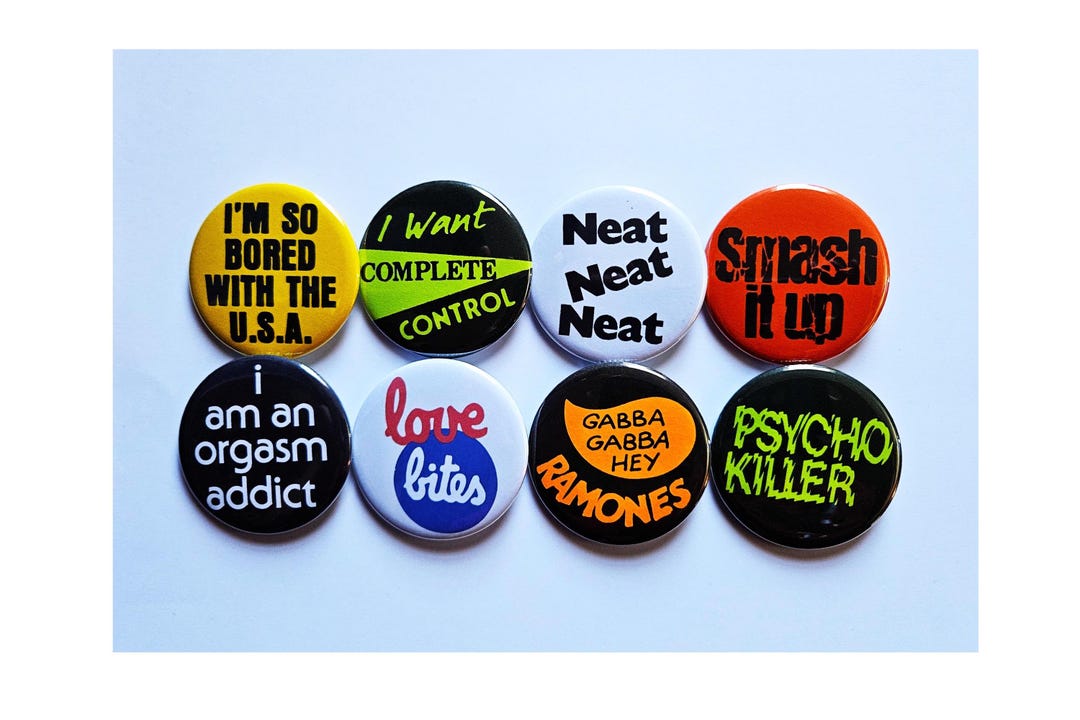 Classic Punk Rock Buttons Magnets & Bottle Openers. Set 04 - Etsy