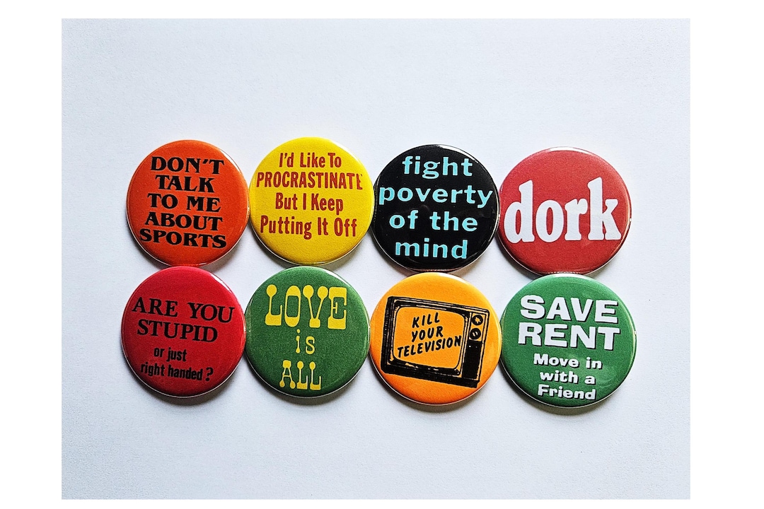 Vintage Reproduction Buttons Magnets & Bottle Openers. Set 27 - Etsy