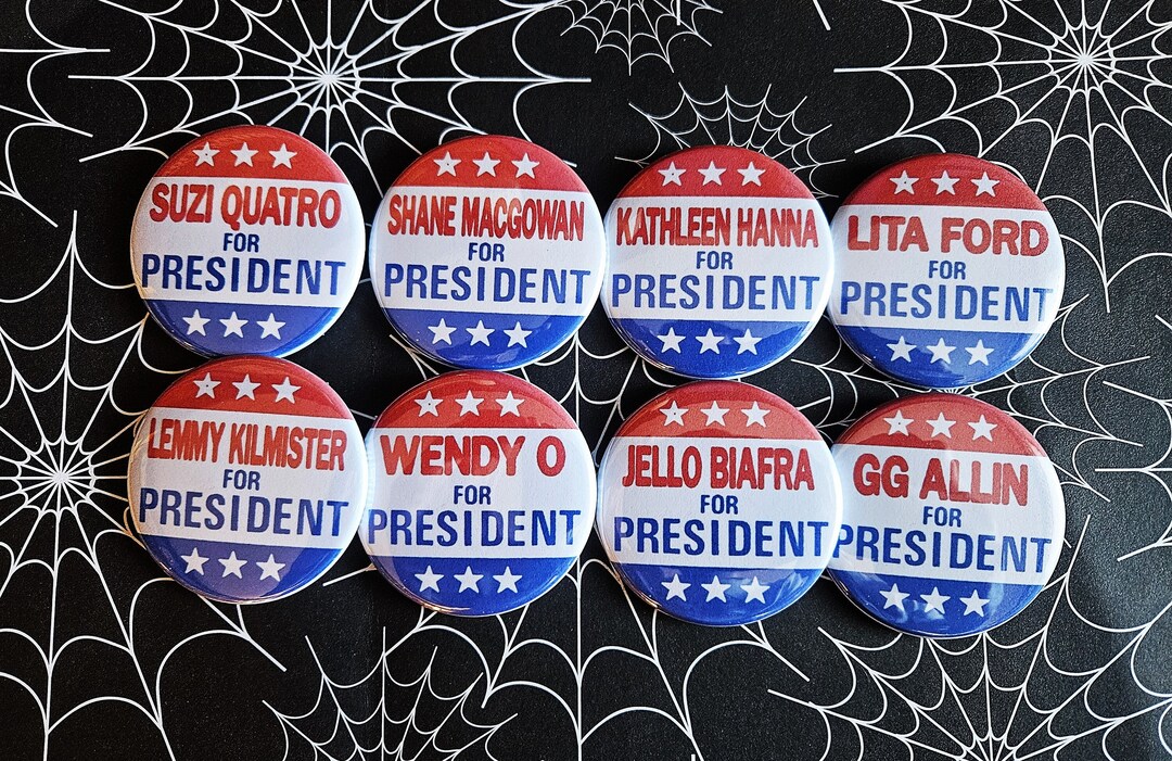 Rockers for President Pinback Buttons & Bottle Openers. Set 6 - Etsy