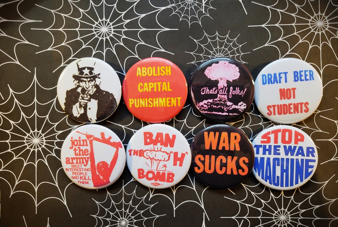 Vintage Reproduction Pinback Buttons And Bottle Openers Political Set 1