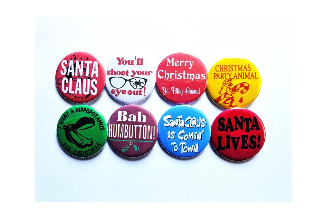 Vintage Reproduction Buttons Magnets & Bottle Openers. Christmas - Etsy