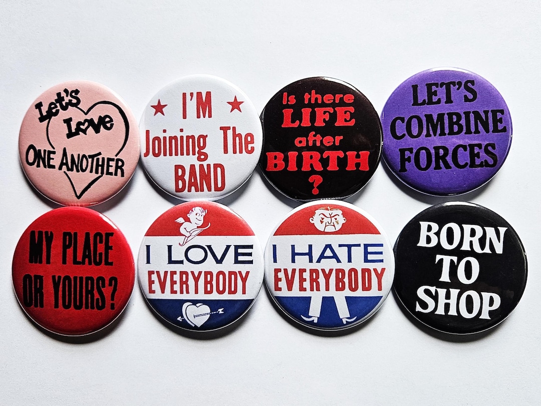 Vintage Reproduction Buttons Magnets & Bottle Openers. Set 09 - Etsy