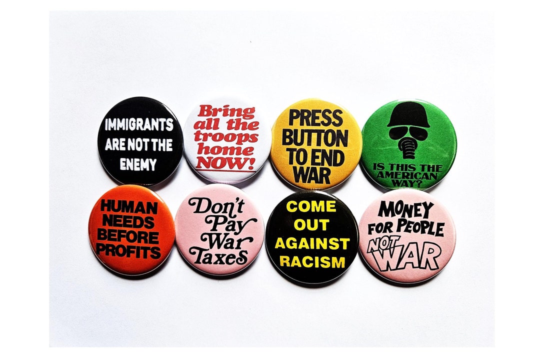 Vintage Reproduction Buttons Magnets & Bottle Openers. Political Set 11 ...