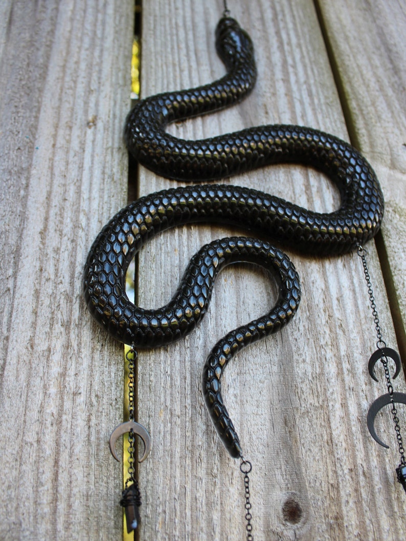 Snake Wall Decor Black Snake Wall Art Snake Lover Gift for - Etsy