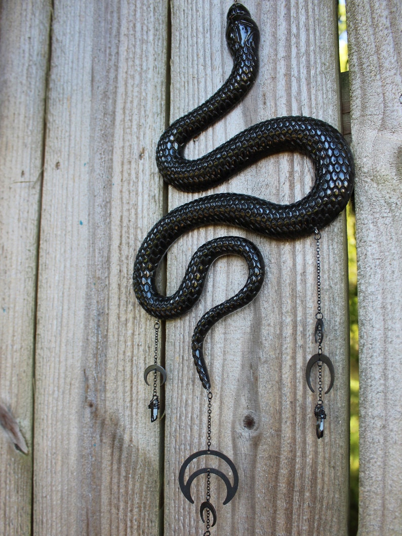 Snake Wall Decor Black Snake Wall Art Snake Lover Gift for - Etsy