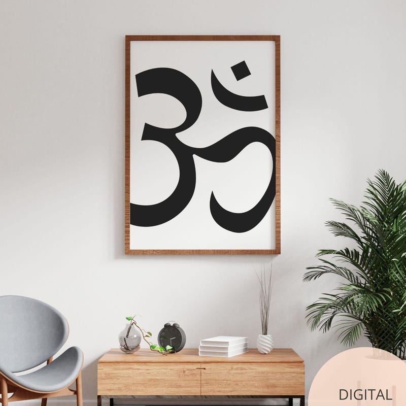 Om Symbol Print - Etsy
