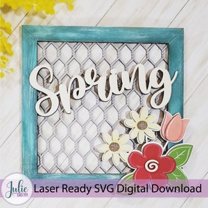 Instant Digital Download: Spring Chicken Wire Sign - Etsy