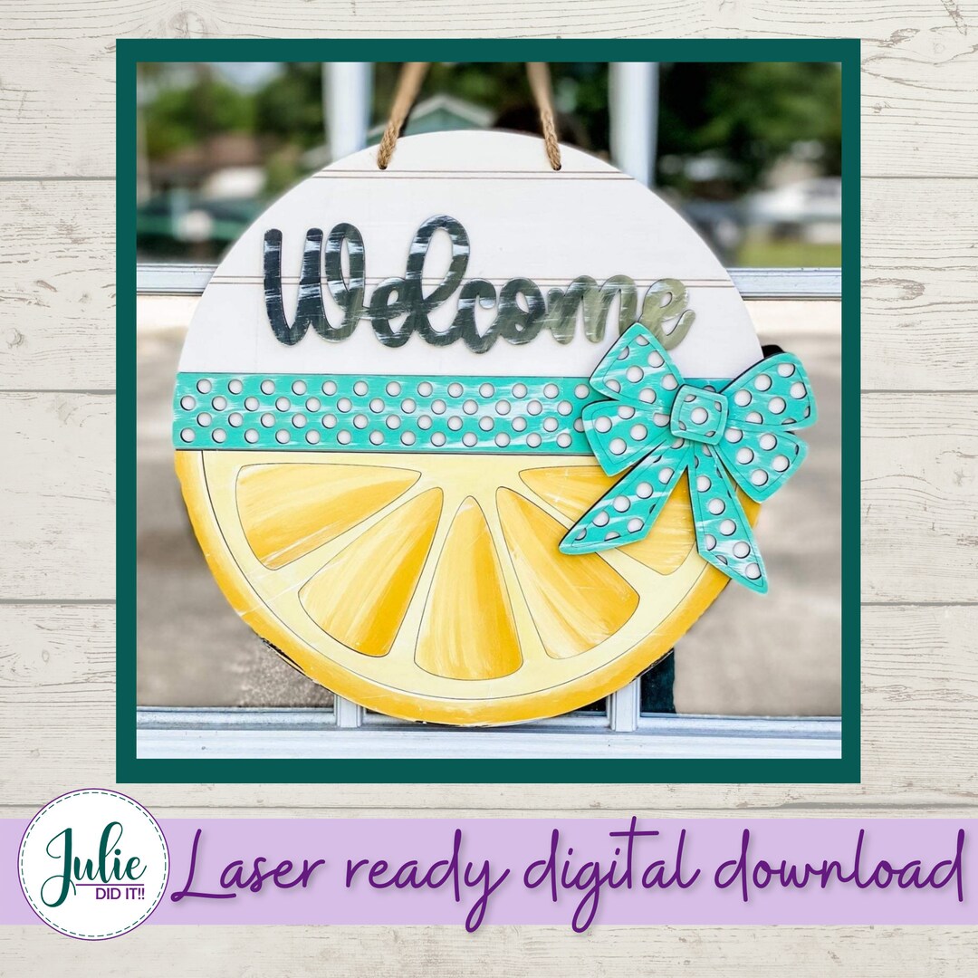Instant Digital Download: Welcome Lemon Sign - Etsy