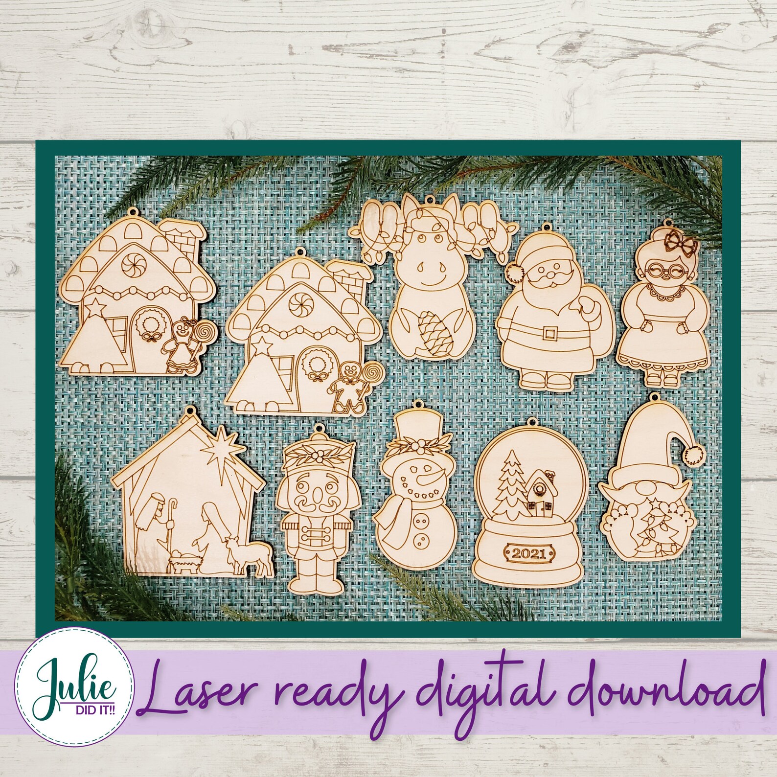 Instant Digital Download: Color Your Own Ornaments Bundle | Etsy