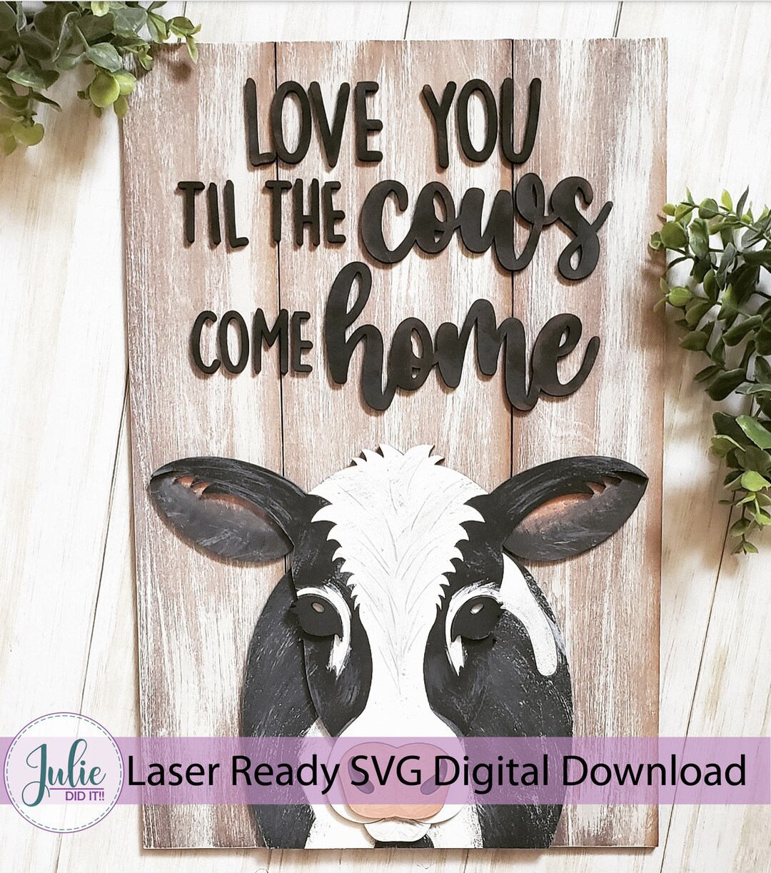 Instant Digital Download: Love You Til the Cows Come Home - Etsy
