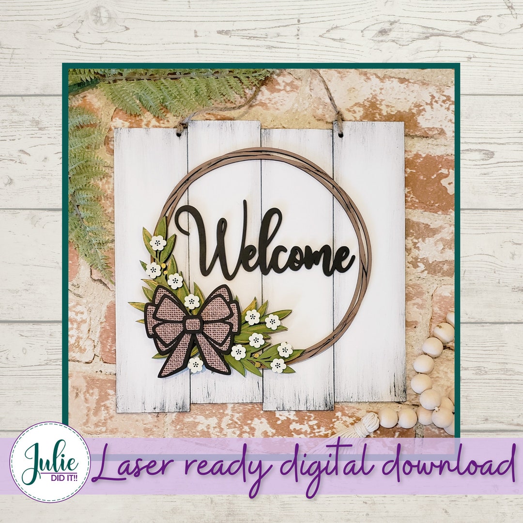 Instant Digital Download: Rustic Welcome Sign - Etsy