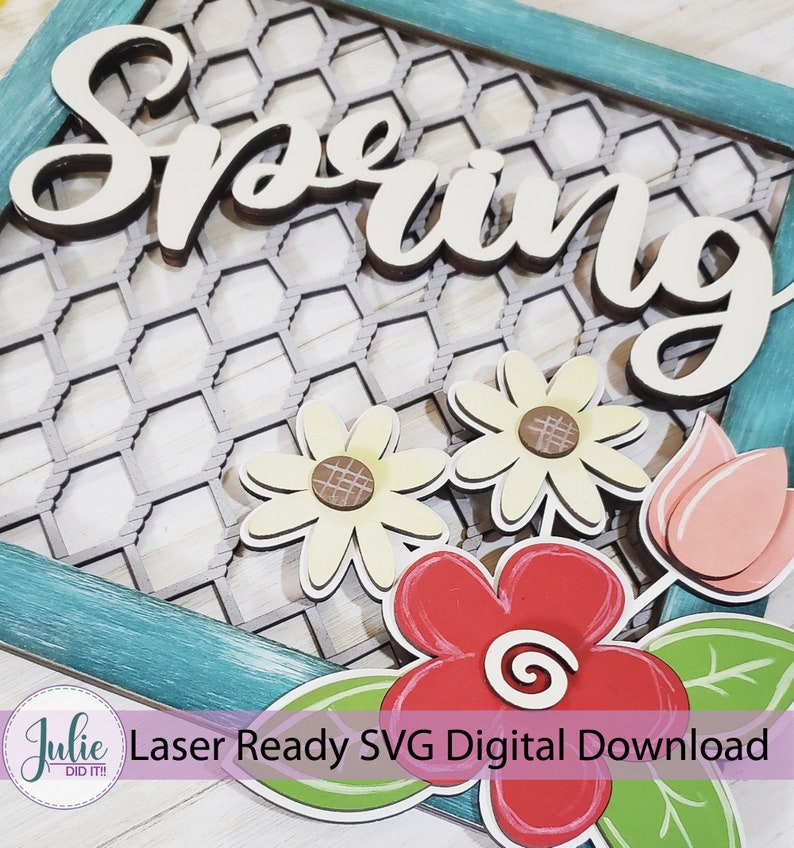 Instant Digital Download: Spring Chicken Wire Sign | Etsy