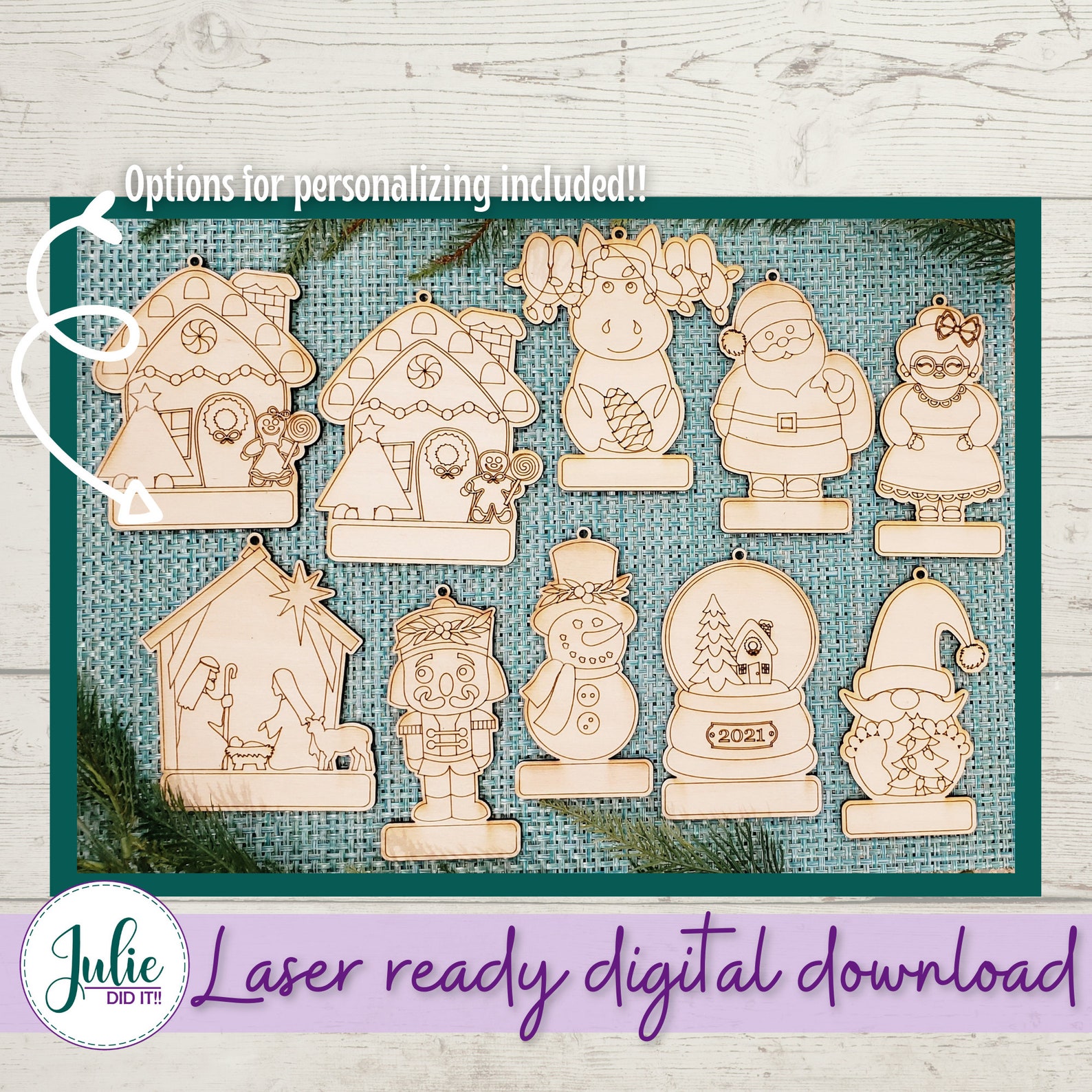 Instant Digital Download: Color Your Own Ornaments Bundle - Etsy