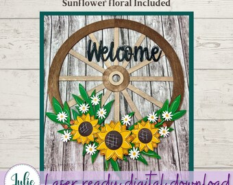 Instant Digital Download: Welcome Wagon Wheel Sign | Etsy