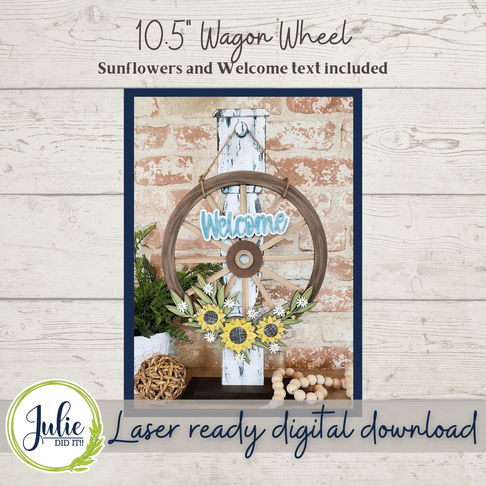 Instant Digital Download: Welcome Wagon Wheel Sign | Etsy
