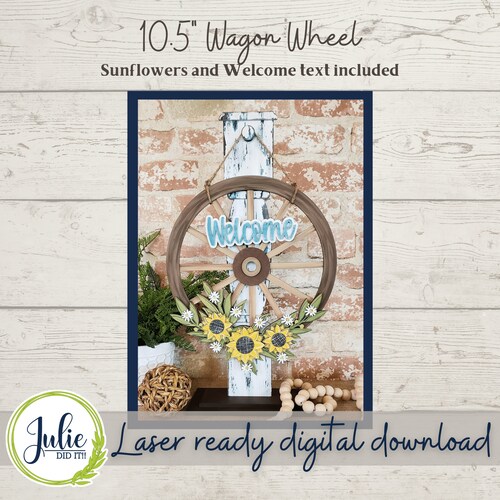 Instant Digital Download: Welcome Wagon Wheel Sign - Etsy