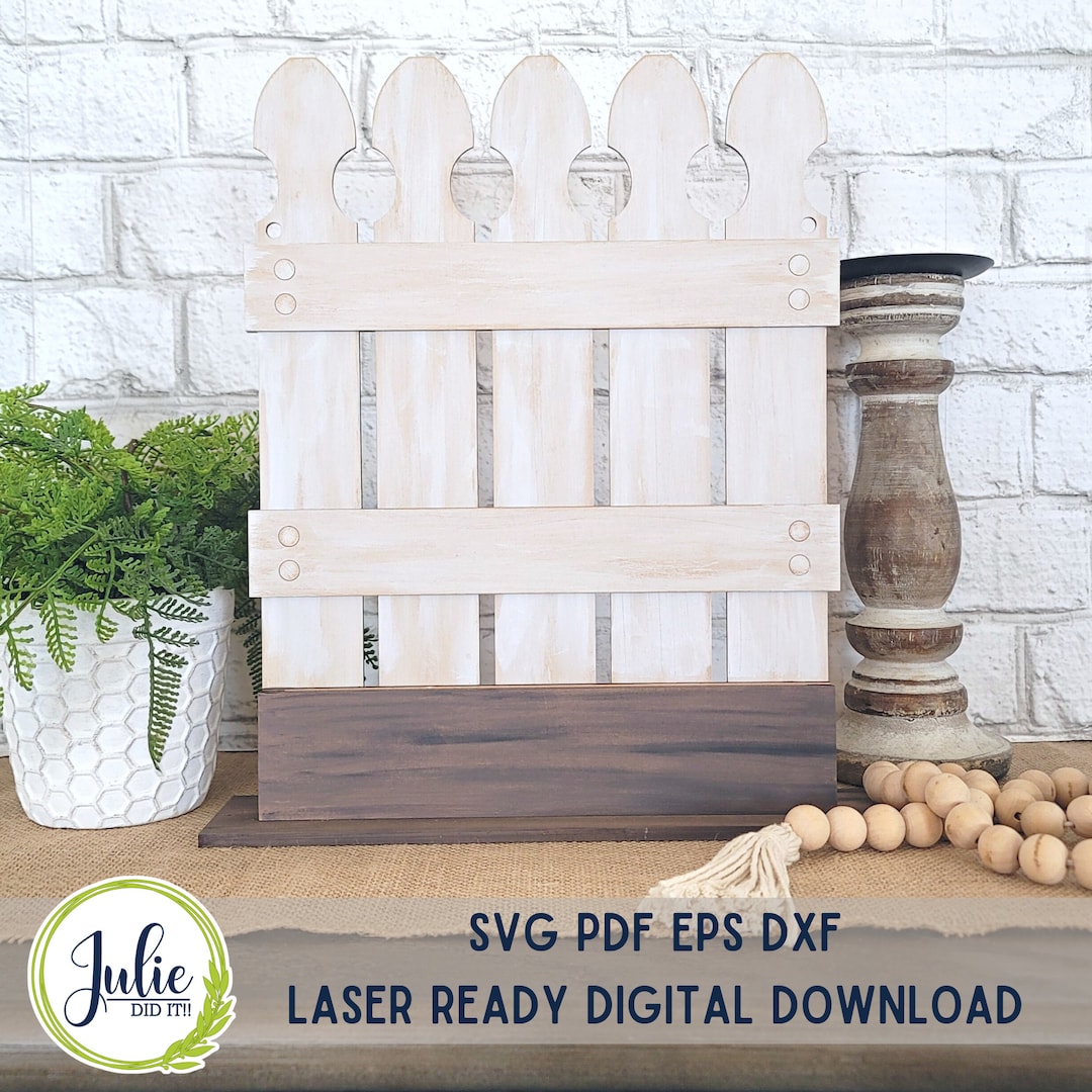 Instant Digital Download: Interchangeable Picket Fence Shelf Sitter - Etsy