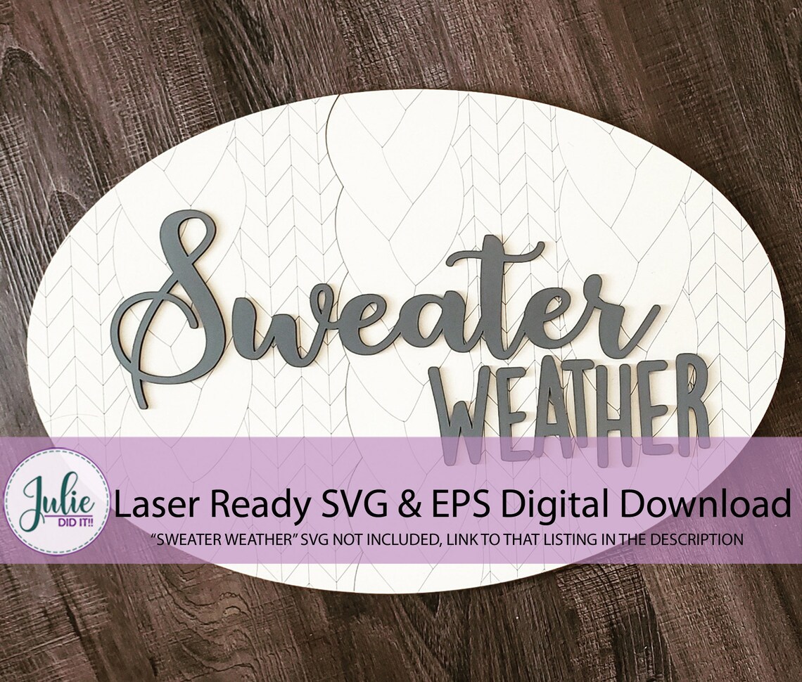 Sweater Board Collection 3 Files Laser Ready SVG Digital | Etsy