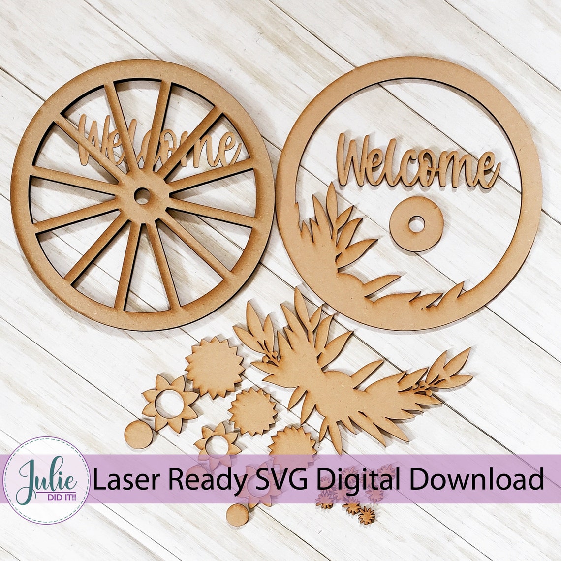Instant digital download: Welcome Wagon Wheel Sign | Etsy