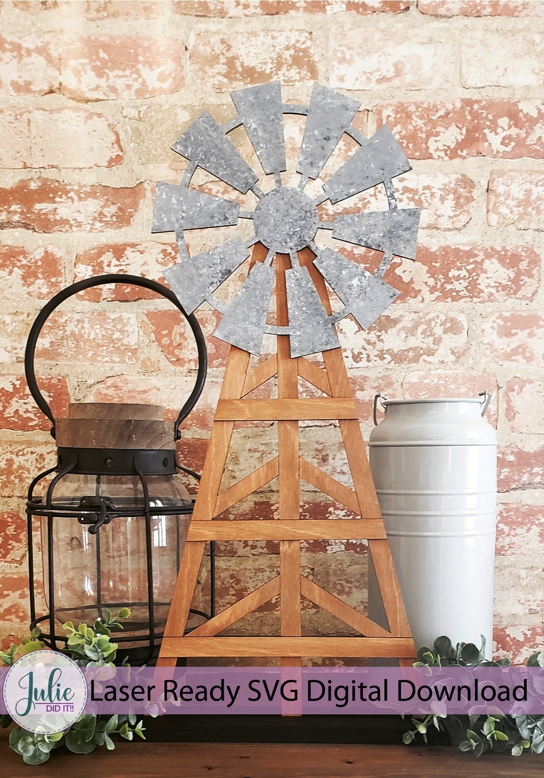 Instant Digital Download: JUMBO Rustic Windmill Shelf Sitter - Etsy