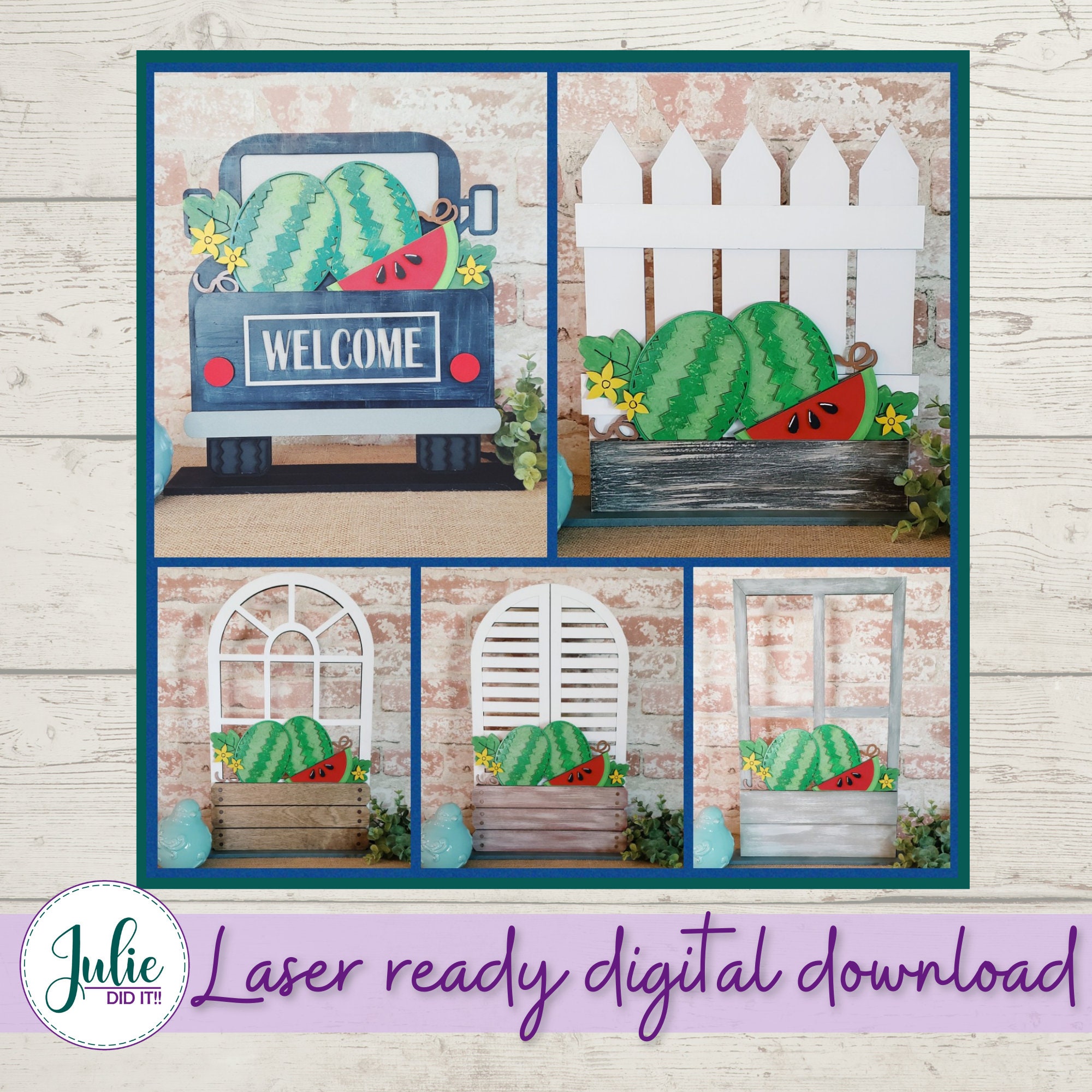 Instant Digital Download: Watermelon Window Box Insert - Etsy